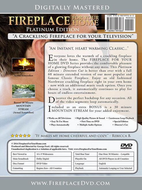Fireplace For Your Home: Extended Platinum Edition DVD Disc #10