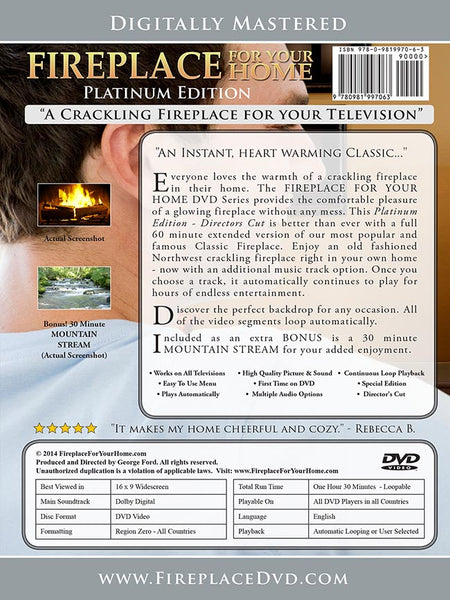 Fireplace DVD Extended Platinum Edition #10 - Our Longest Fireplace ...