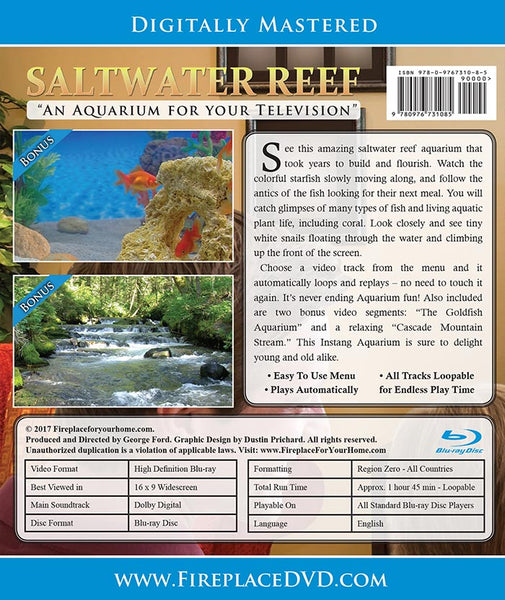 Aquarium For Your Home Presents: Saltwater Reef Blu-Ray Disc #8 ...